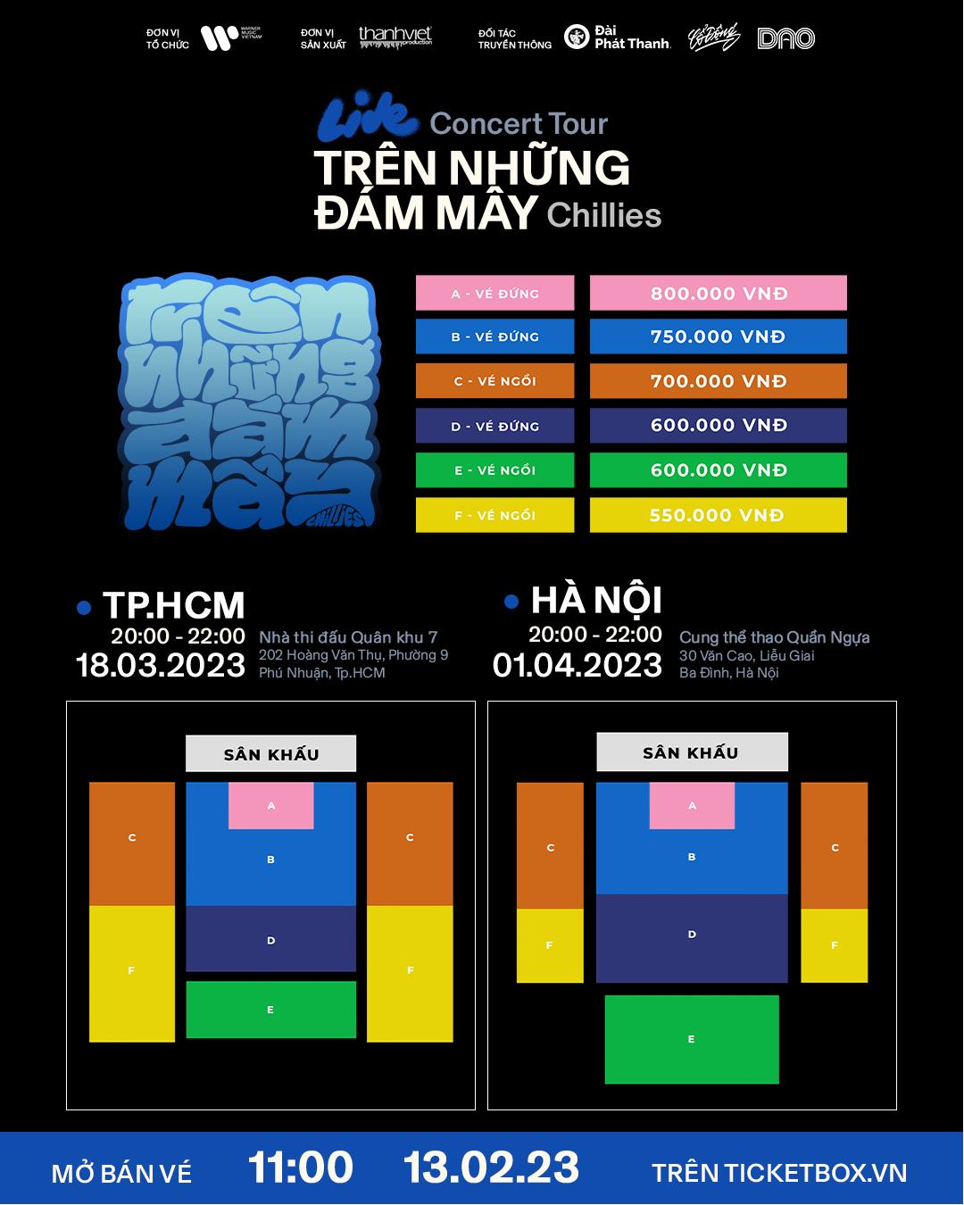 [Hà Nội] Trên Những Đám Mây - Chillies Concert Tour | Ticketbox