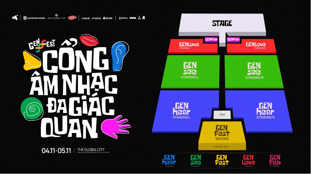 GENfest - CỔNG ÂM NHẠC ĐA GIÁC QUAN | Ticketbox