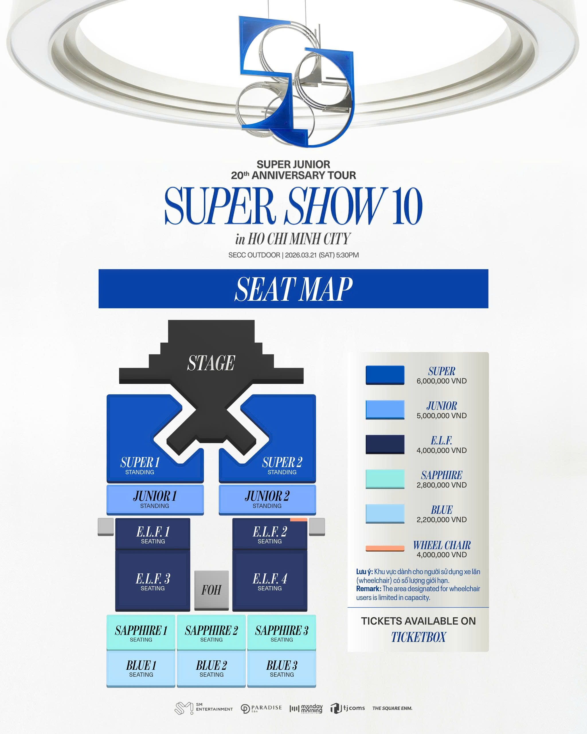 SUPER JUNIOR 20th Anniversary TOUR in HO CHI MINH CITY | Ticketbox