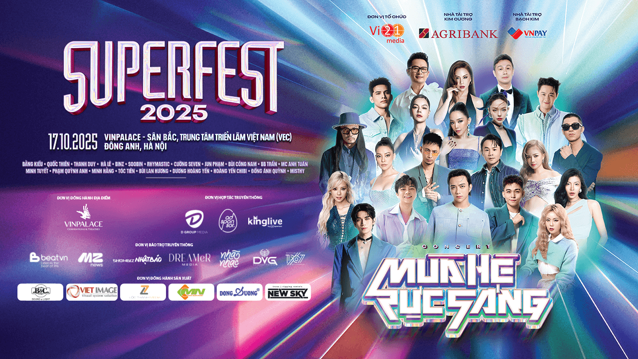 SUPERFEST 2025 - Concert Mùa Hè Rực Sáng | Ticketbox