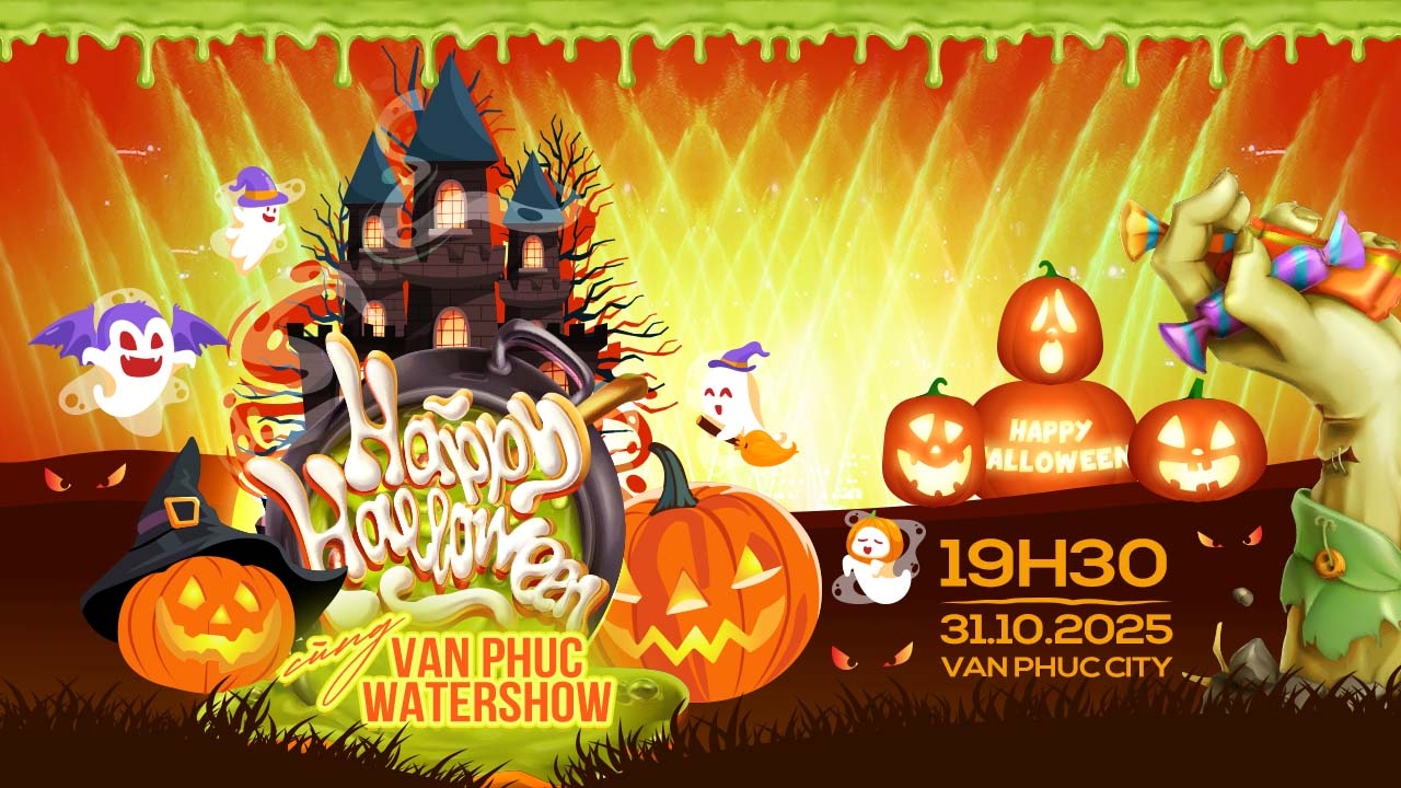 Happy Halloween cùng Vạn Phúc Water Show | Ticketbox