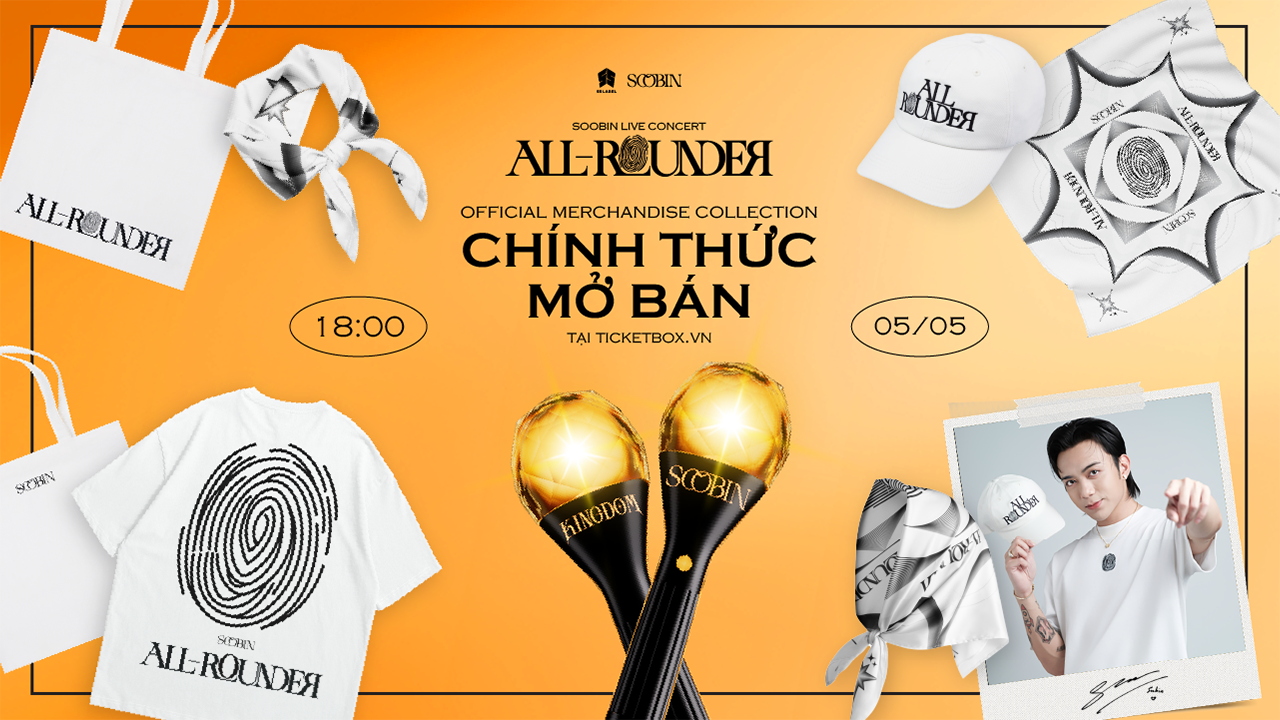 SOOBIN LIVE CONCERT: ALL-ROUNDER | OFFICIAL MERCHANDISE COLLECTION | Ticketbox