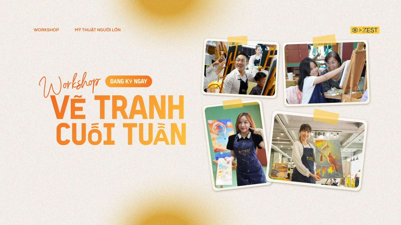 [Acrylic Workshop] Workshop trang trí sổ tay tháng 9- Zest Art | Ticketbox