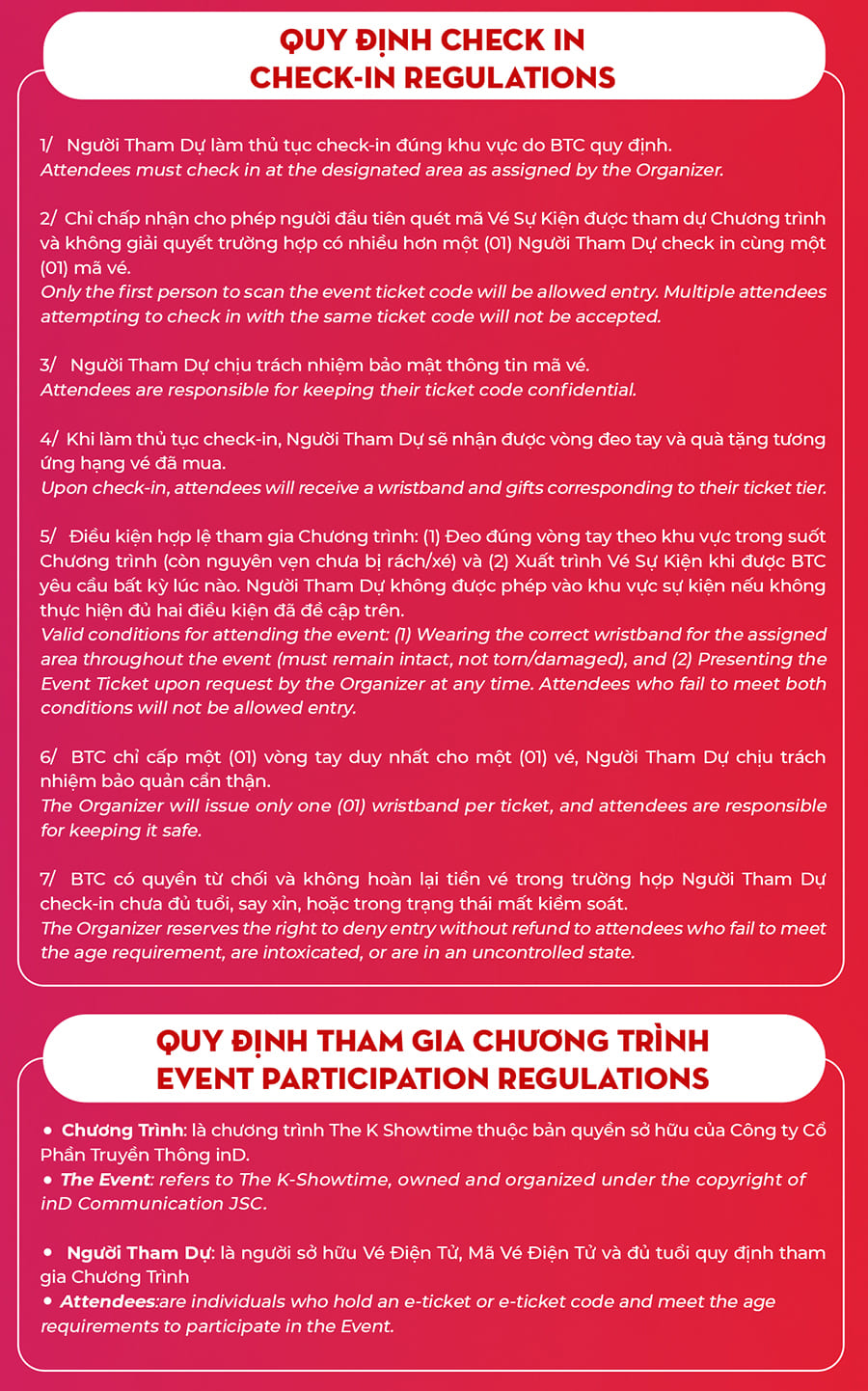 THE K SHOWTIME | Ticketbox