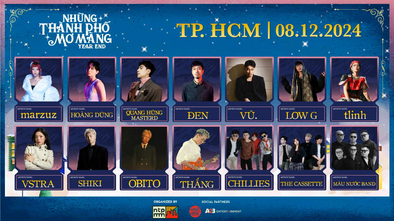 [TP.HCM] Những Thành Phố Mơ Màng Year End 2024 | Ticketbox
