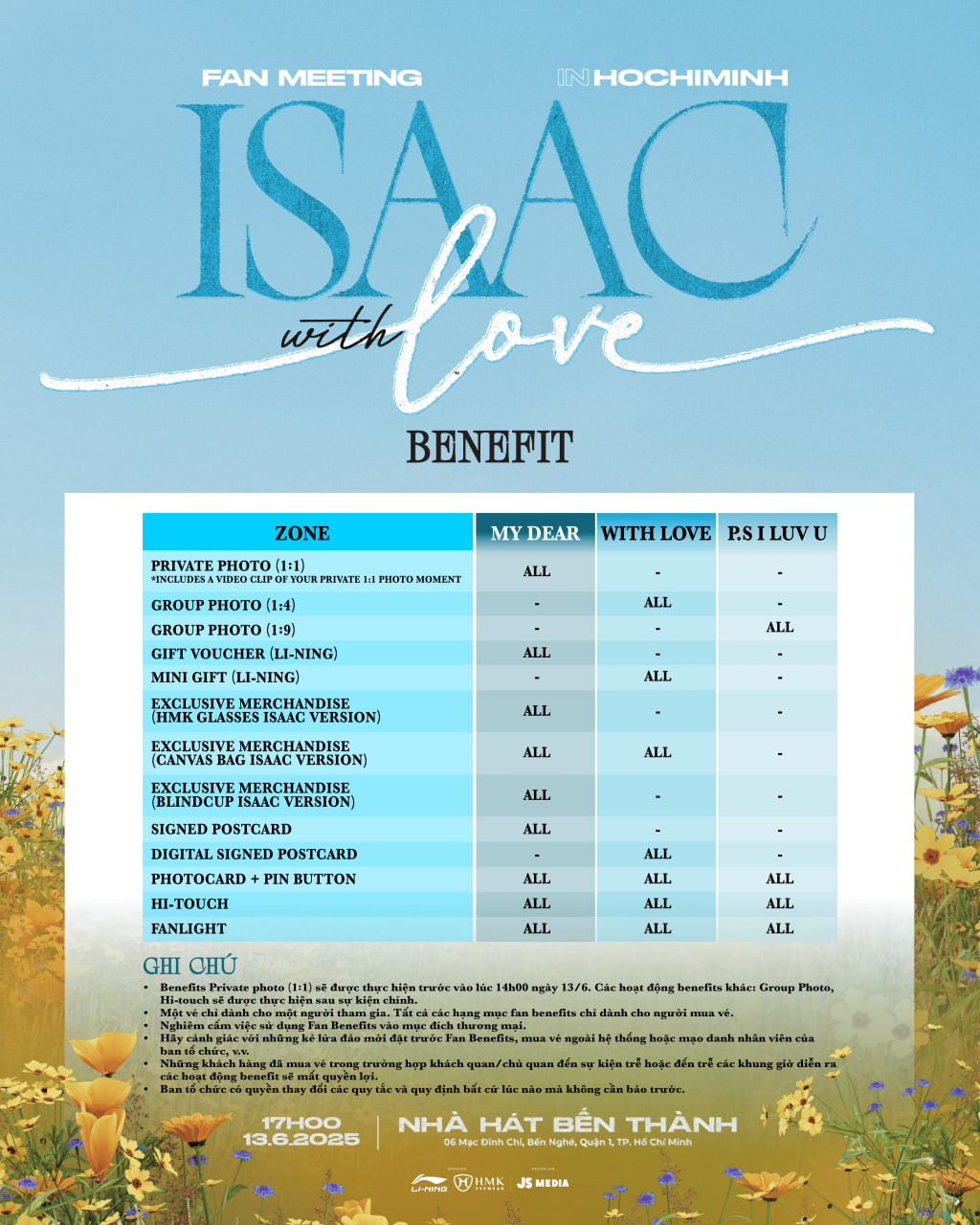 ISAAC WITH LOVE - FANMEETING IN HO CHI MINH | Ticketbox